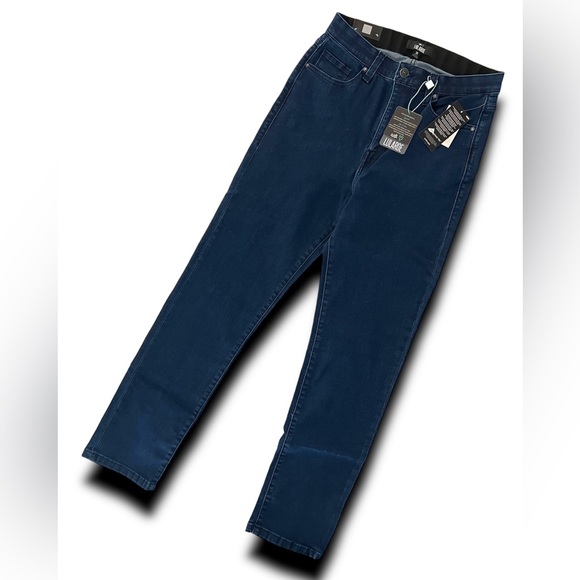 LuLaRoe | Jeans | Lularoe Oxford Blue Denim High Rise Straight Jeans ...